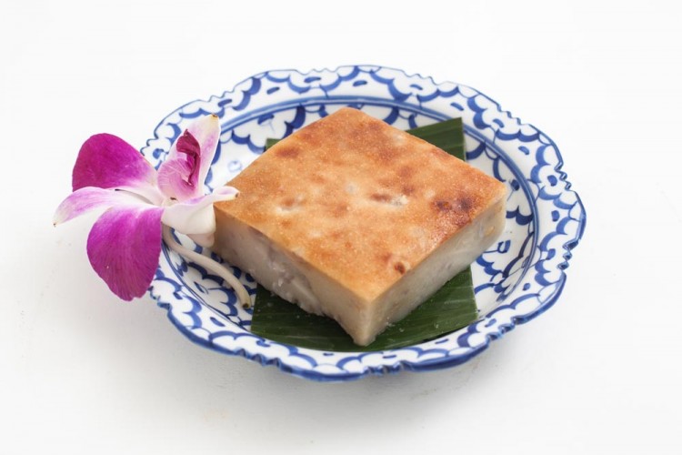 Flan thaïlandais au Taro et au lait de coco